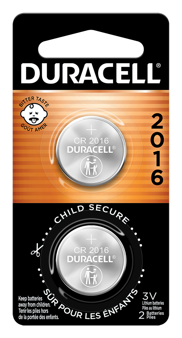 Duracell 2016 Lithium Coin Battery with Bitter Coating | BoondockGear.com